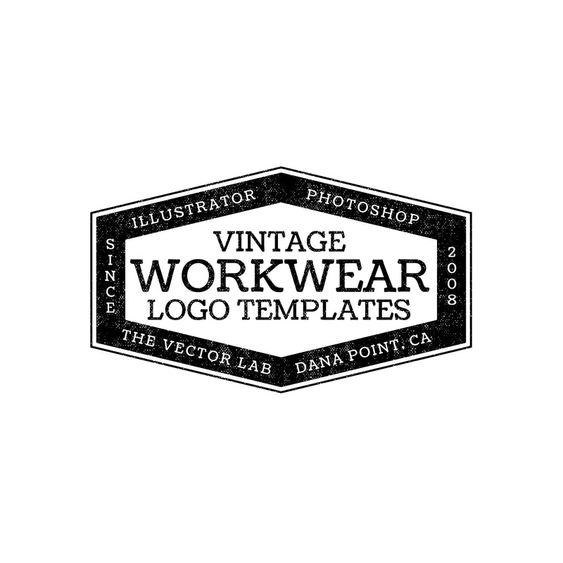 Vintage Workwear Logo Templates - TheVectorLab