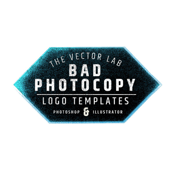 Bad Photocopy Logo Templates - TheVectorLab