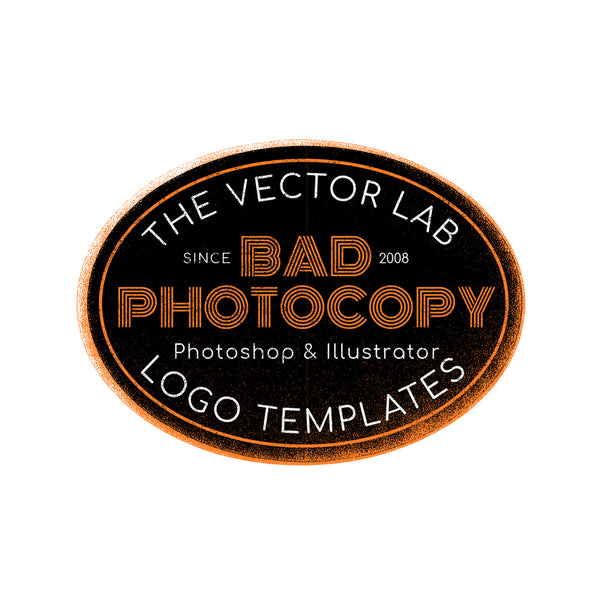 Bad Photocopy Logo Templates - TheVectorLab