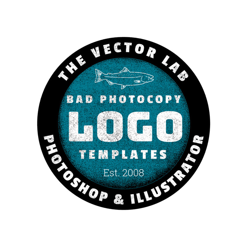 Bad Photocopy Logo Templates - TheVectorLab