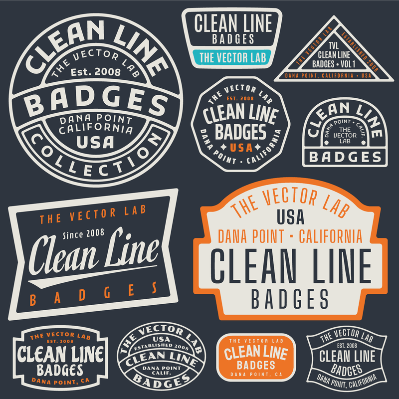 Distressed Badges - TheVectorLab
